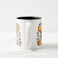 Halloween Candy Corn Funny Two-Tone Coffee Mug | Zazzle