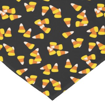 Halloween candy corn pattern short table runner | Zazzle