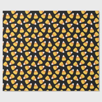 Halloween Candy Corn Pattern Wrapping Paper | Zazzle