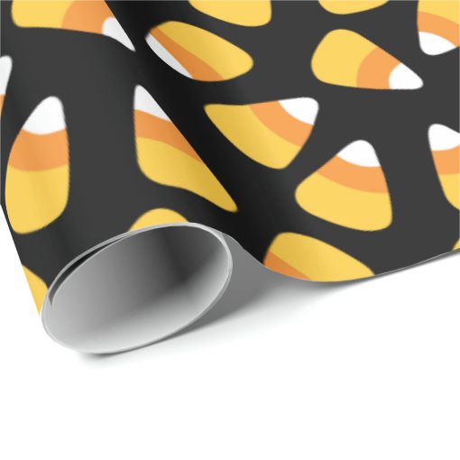 Halloween Candy Corn Pattern Wrapping Paper | Zazzle