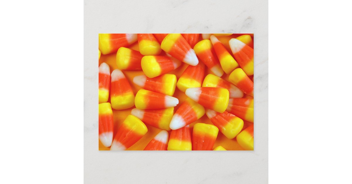 Halloween candy corn postcard | Zazzle