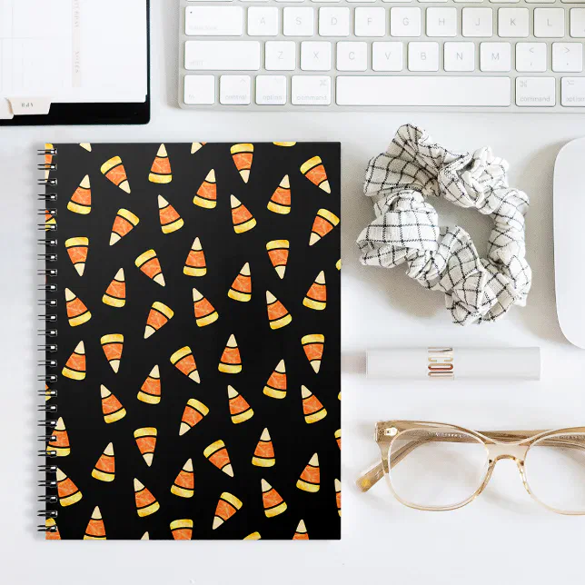 Halloween Candy Corn Print Notebook | Zazzle