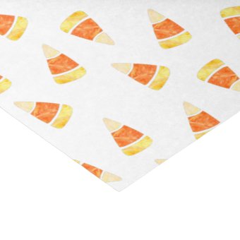 Halloween Candy Corn Print Tissue Paper | Zazzle