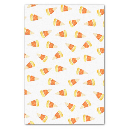 Halloween Candy Corn Print Tissue Paper | Zazzle