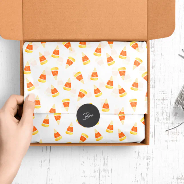 Halloween Candy Corn Print Tissue Paper | Zazzle