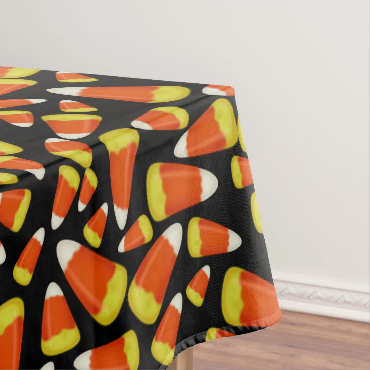 Halloween Candy Corn Tablecloth | Zazzle