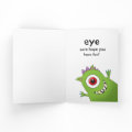 Halloween card - Monster with big eye, funny kids | Zazzle