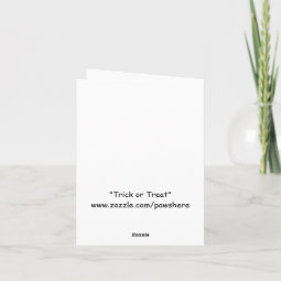 Halloween Card "Trick or Treat" | Zazzle