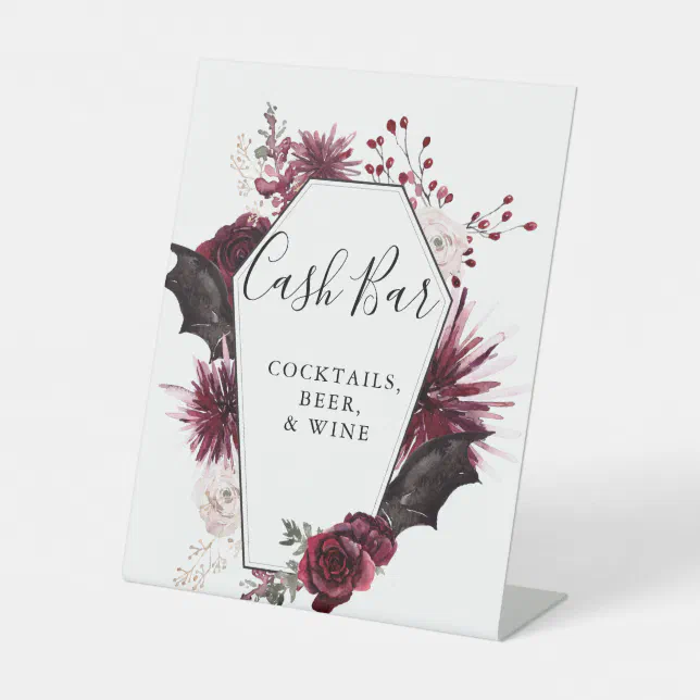 Halloween Cash Bar Sign | Zazzle