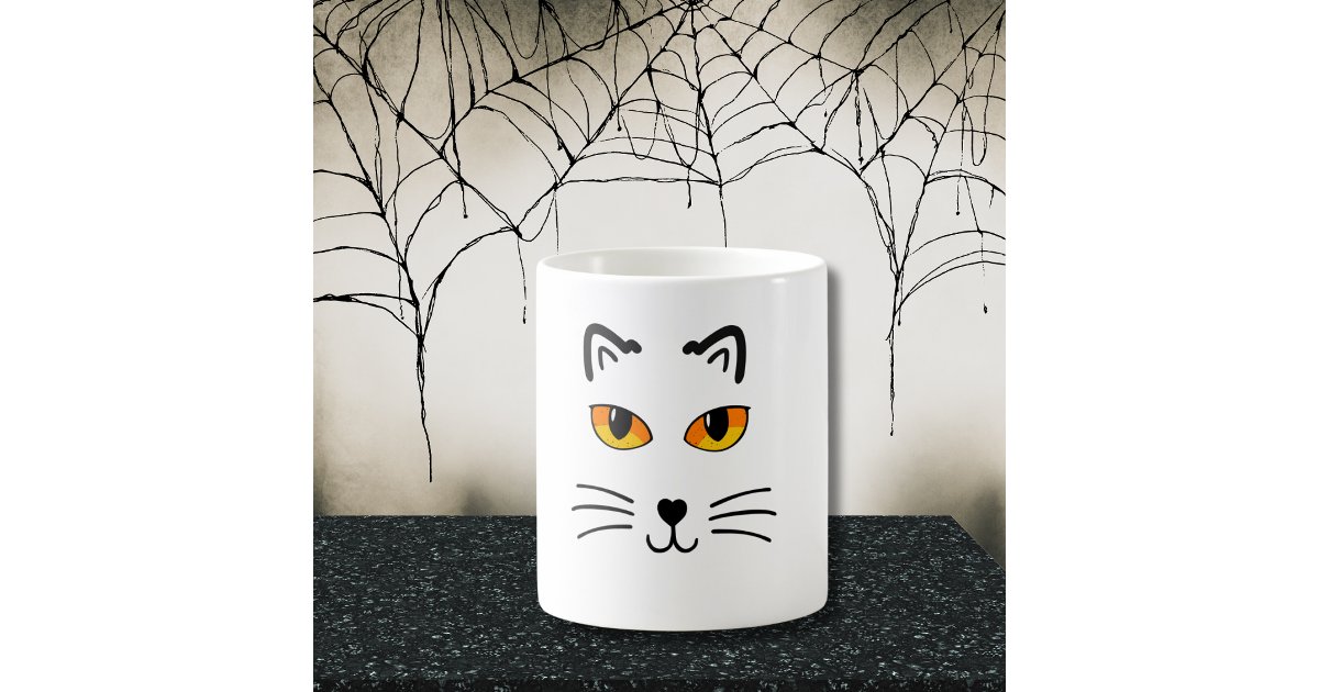 Halloween cat coffee mug | Zazzle