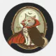 Halloween Cat, Count Catula Classic Round Sticker | Zazzle