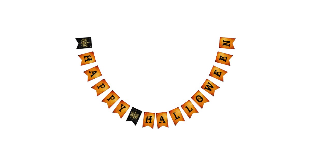 Halloween Chandelier Custom Bunting Flags | Zazzle