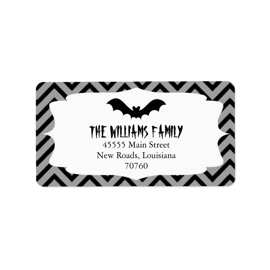Halloween | Chevron Label | Zazzle