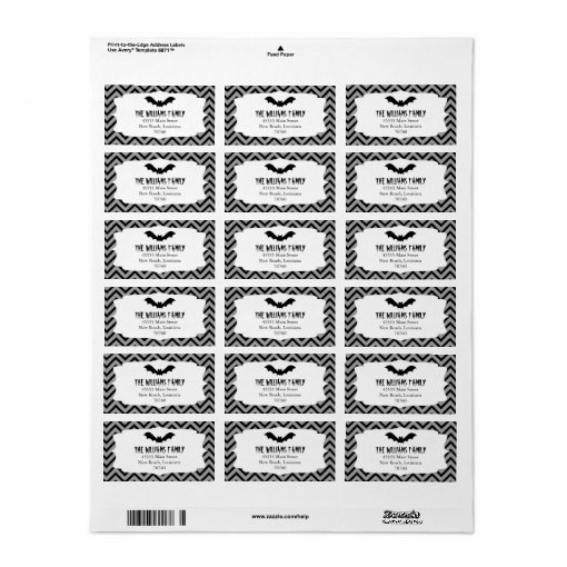 Halloween | Chevron Label | Zazzle