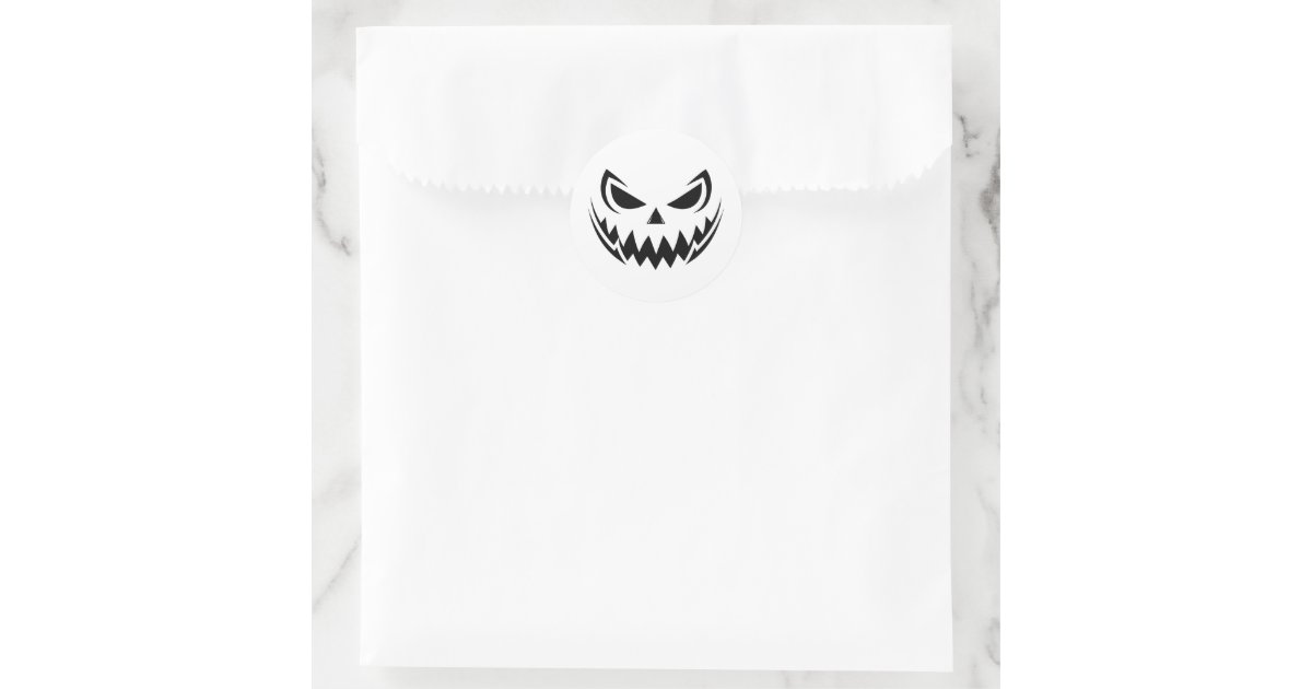 Halloween classic round sticker | Zazzle