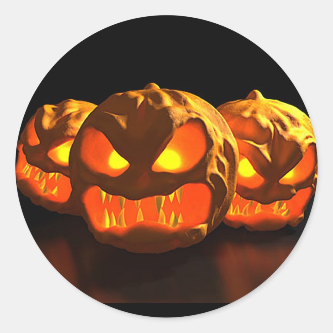 Halloween Classic Round Sticker | Zazzle