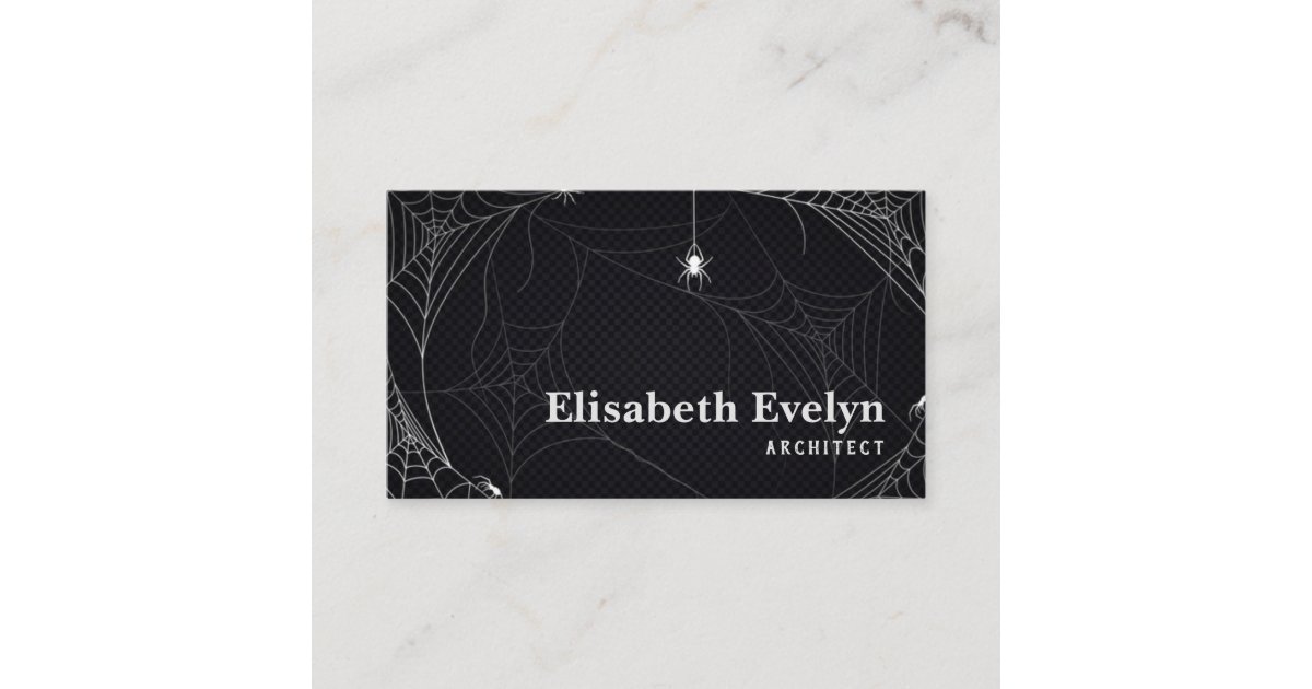 Halloween cobweb business card | Zazzle