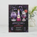 Halloween Cocktail Party Spirits and Spells Witch Invitation | Zazzle