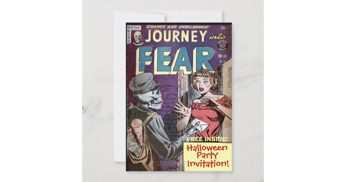Halloween Comic Strip Invitation | Zazzle
