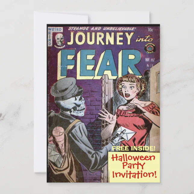 Halloween Comic Strip Invitation | Zazzle