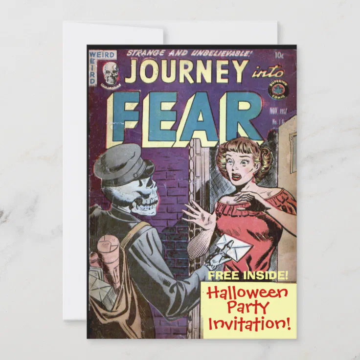 Halloween Comic Strip Invitation | Zazzle