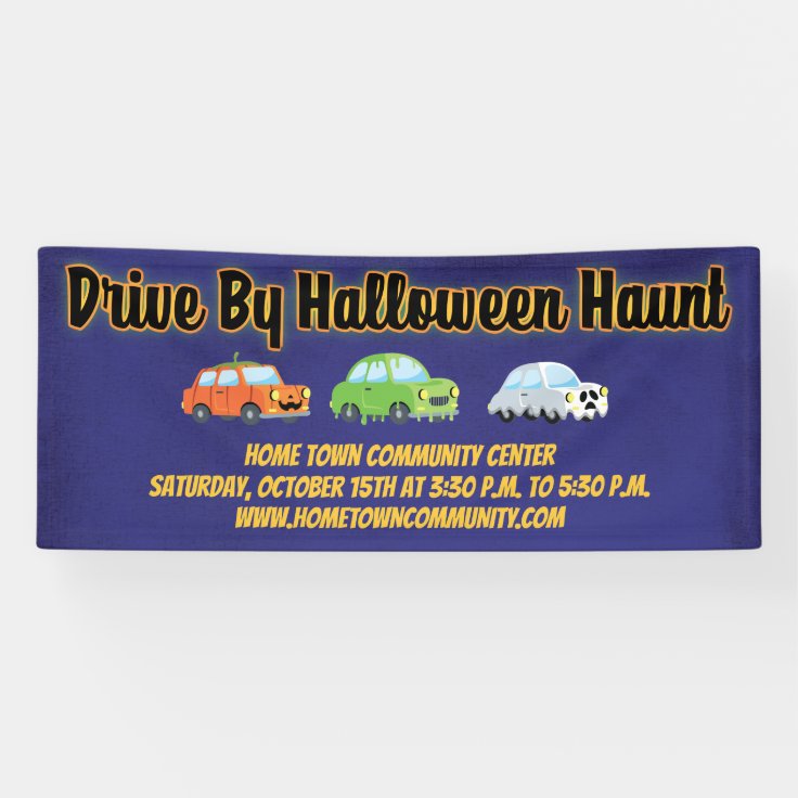 Halloween Community Drive By Event Banner | Zazzle