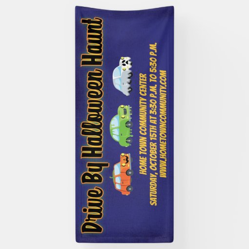 Halloween Community Drive By Event Banner | Zazzle
