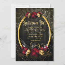 Halloween Costume Ball Invitations | Zazzle
