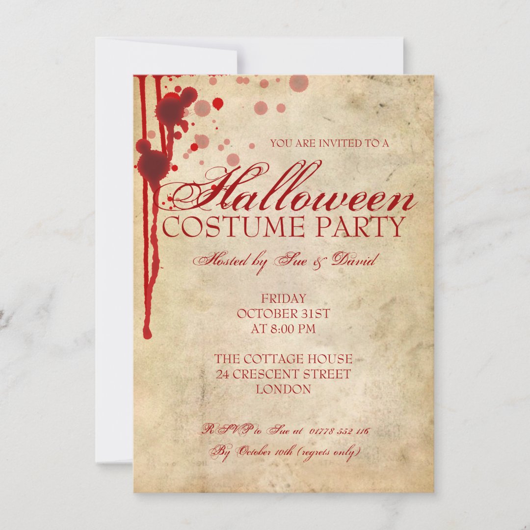 Halloween Costume Party Invitation | Zazzle