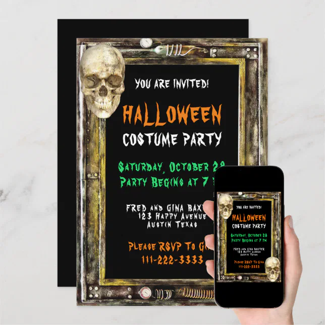 Halloween Costume Party Invitation | Zazzle
