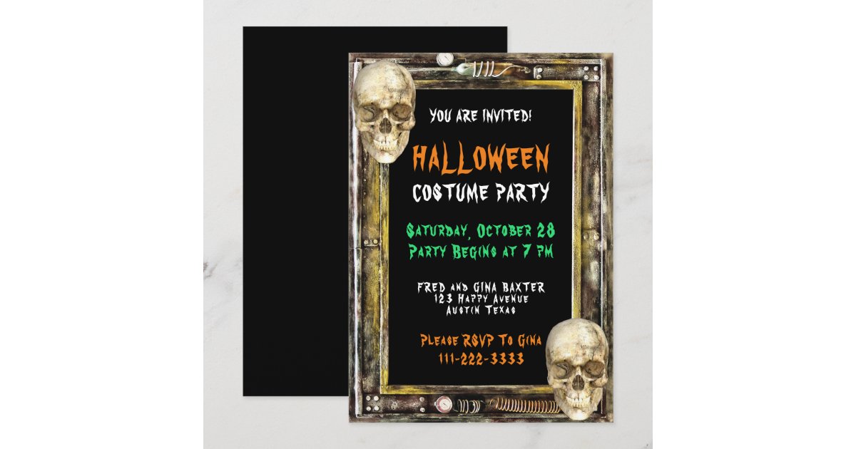 Halloween Costume Party Invitation | Zazzle