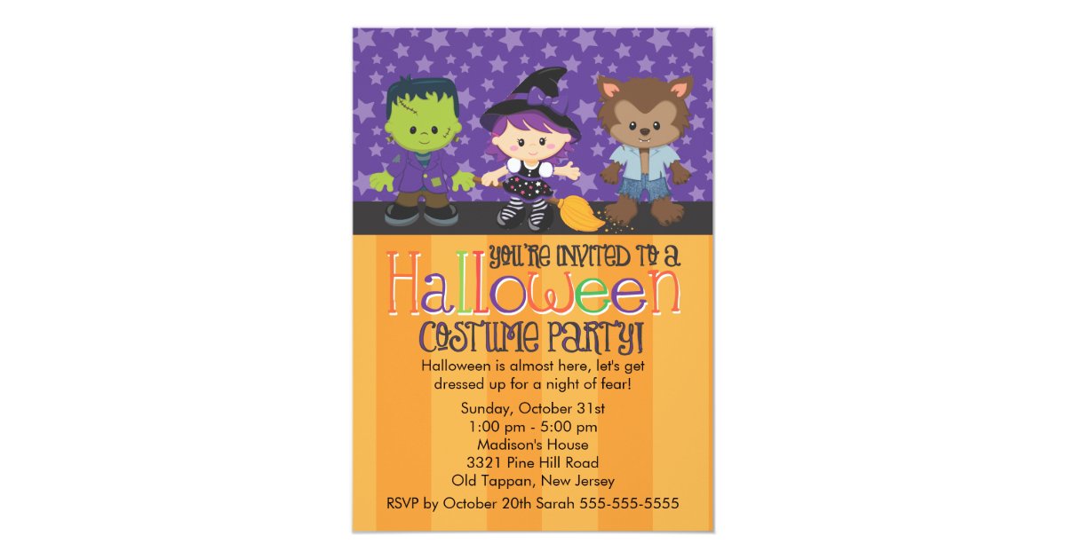Halloween Costume Party Invitation | Zazzle.com