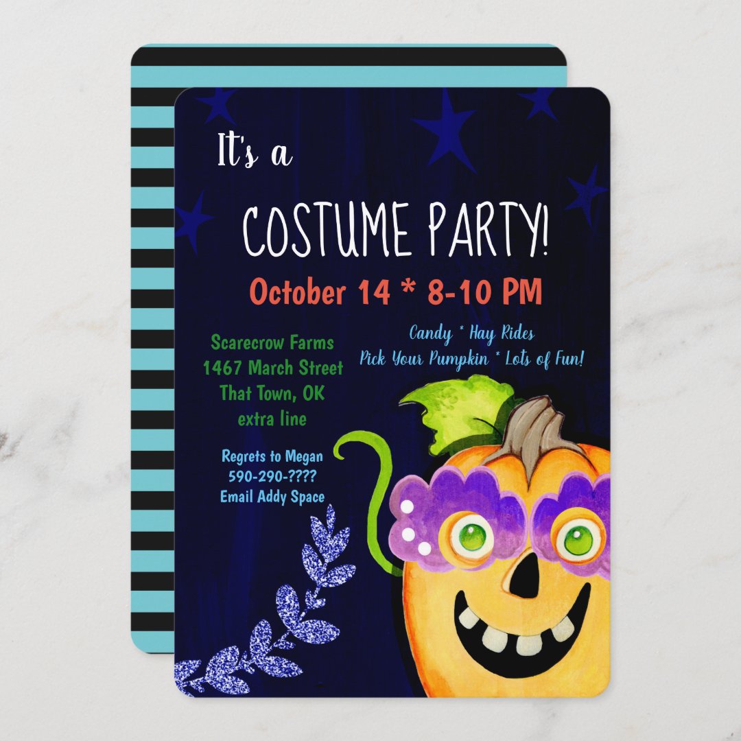 Halloween Costume Party Invitation | Zazzle