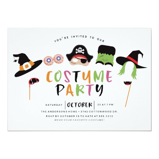 HALLOWEEN COSTUME PARTY INVITATION | Zazzle.com