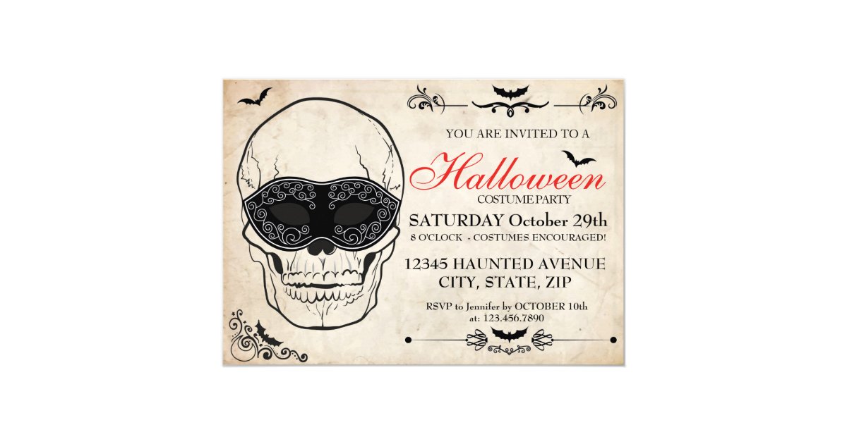Halloween Costume Party Invitation | Zazzle.com