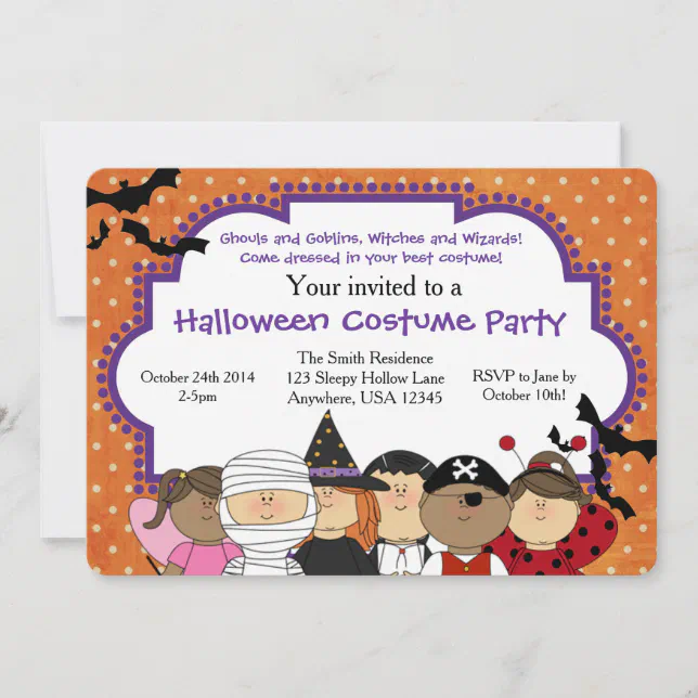 Halloween Costume Party Invitation | Zazzle