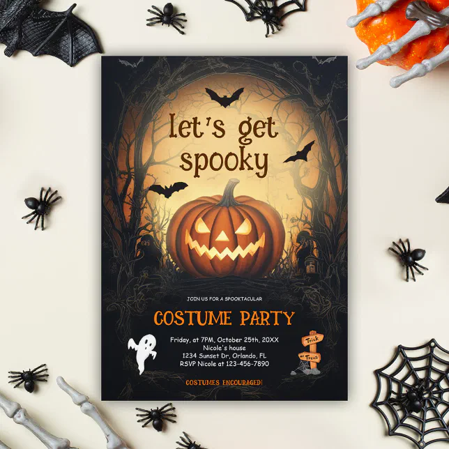 Halloween Costume Party Invitation | Zazzle