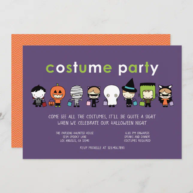 Halloween Costume Party Invitation | Zazzle