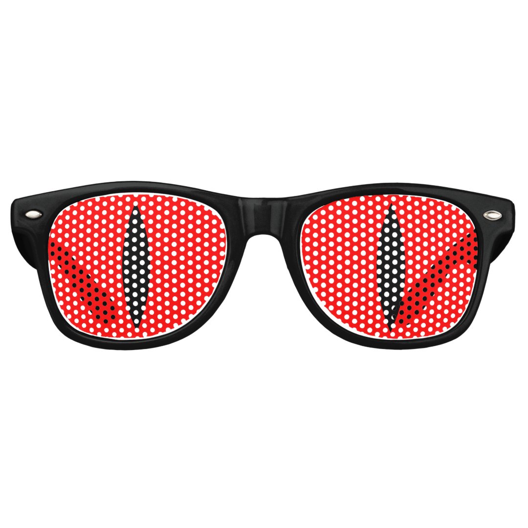 Halloween Costume Vampire Eyes Glasses. (Red) Retro Sunglasses | Zazzle