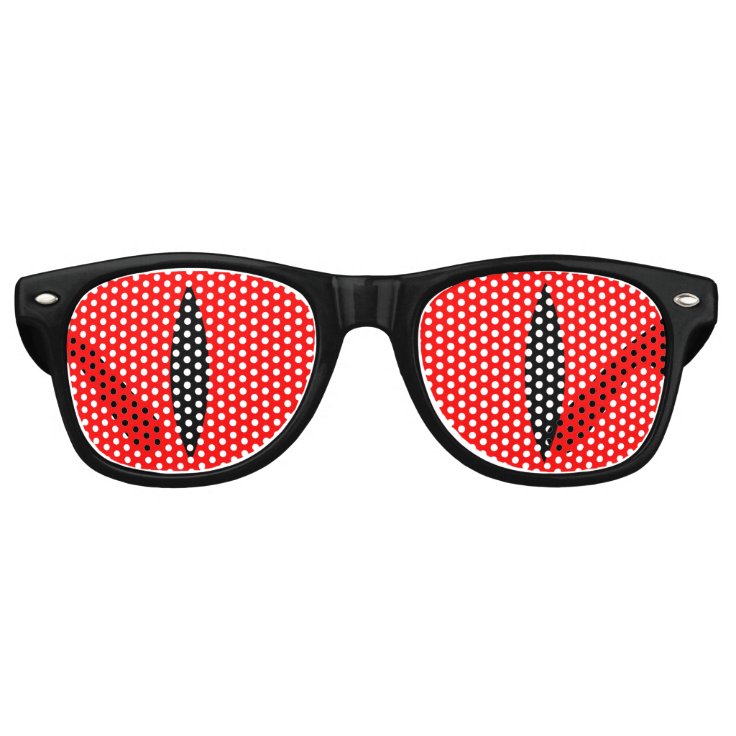Halloween Costume Vampire Eyes Glasses. (Red) Retro Sunglasses | Zazzle