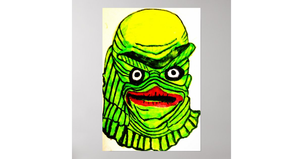 HALLOWEEN CREATURE FROM THE ABYSS POSTER | Zazzle