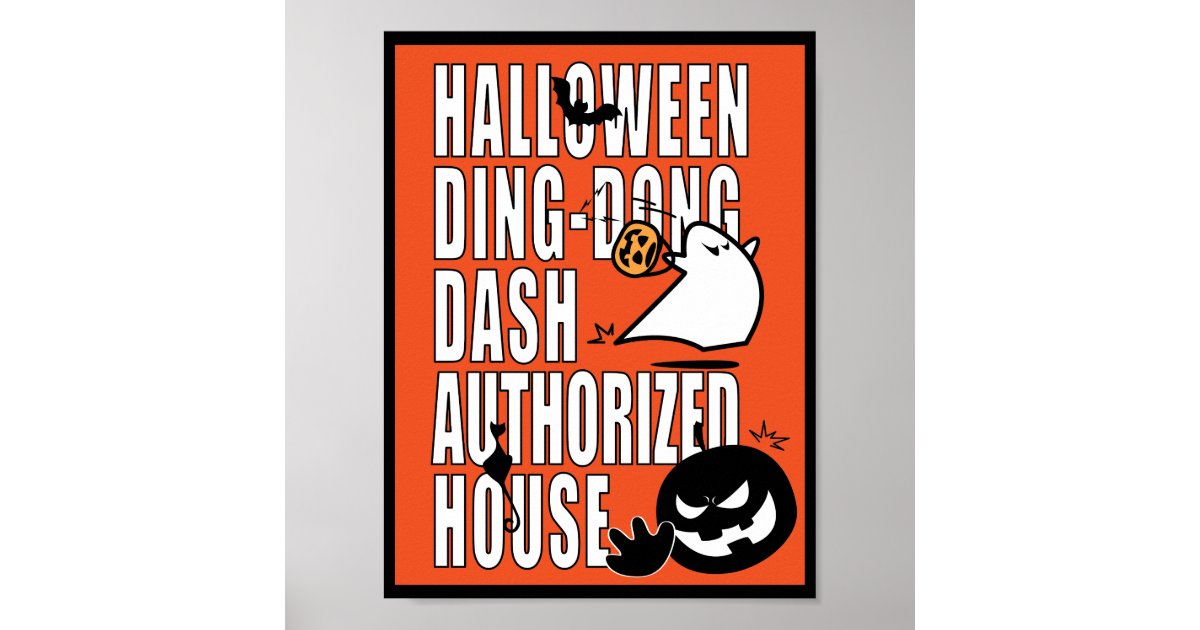 Halloween DDD authorized house Poster | Zazzle