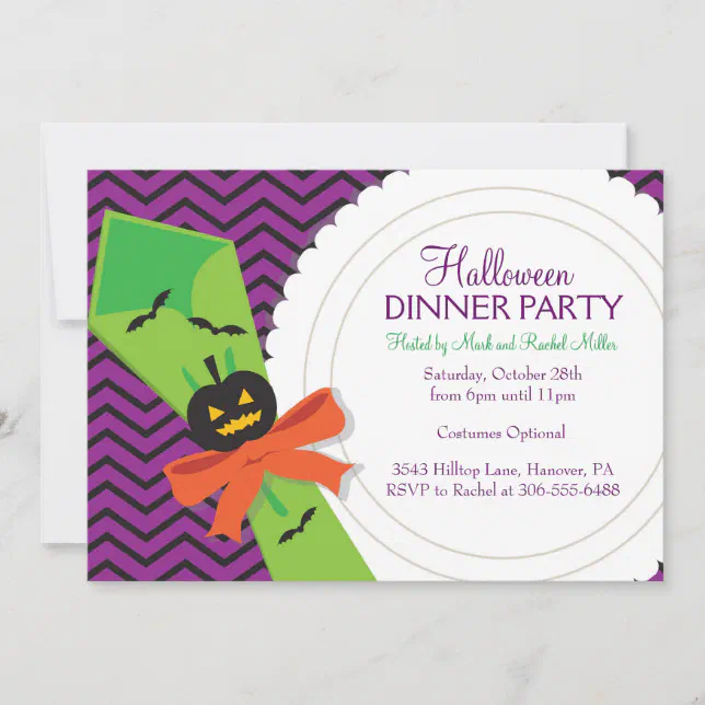 Halloween Dinner Party Invitation | Zazzle