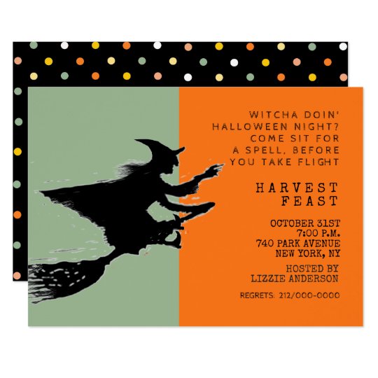 Halloween dinner party invitation | Zazzle.com