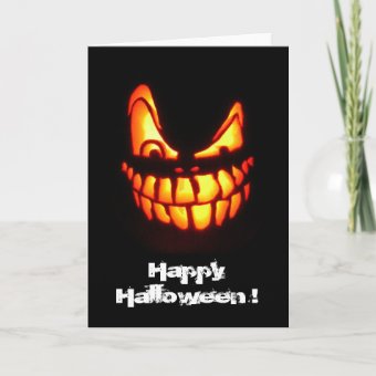 halloween face teeth card | Zazzle