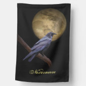 Halloween Flag Decorations Raven Edgar Allan Poe | Zazzle