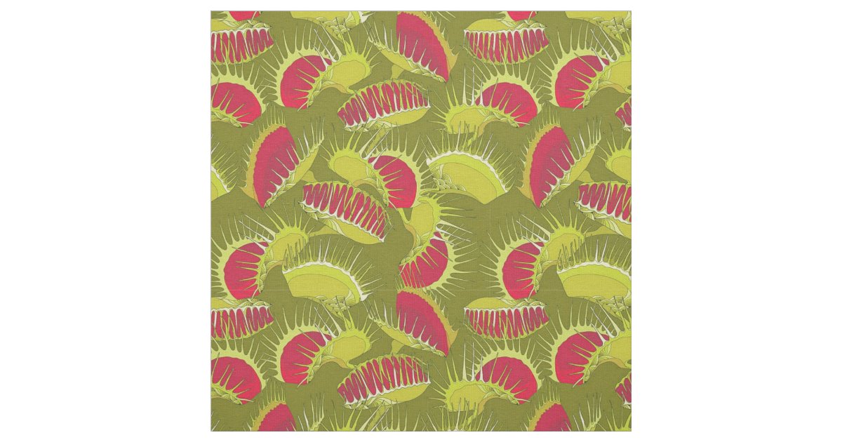 halloween fly trap fabric | Zazzle