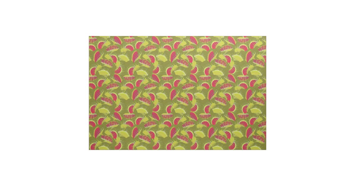 halloween fly trap fabric | Zazzle