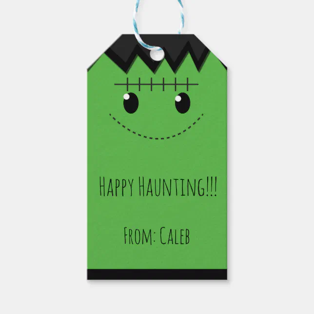 Halloween Frankenstein Costume Party Favor Gift Tags | Zazzle