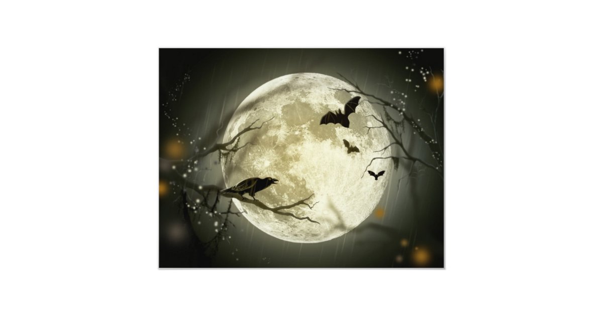 Halloween Full Moon Invitation | Zazzle.com